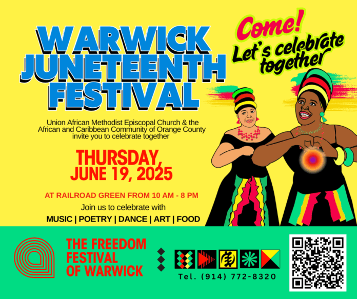Juneteenth Festival - June 19, 2025 - Village of Warwick