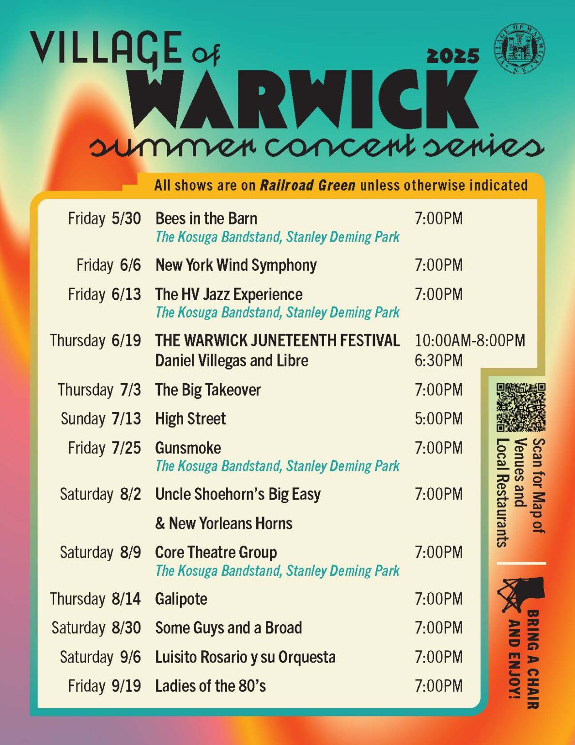 Summer Concert - Village of Warwick